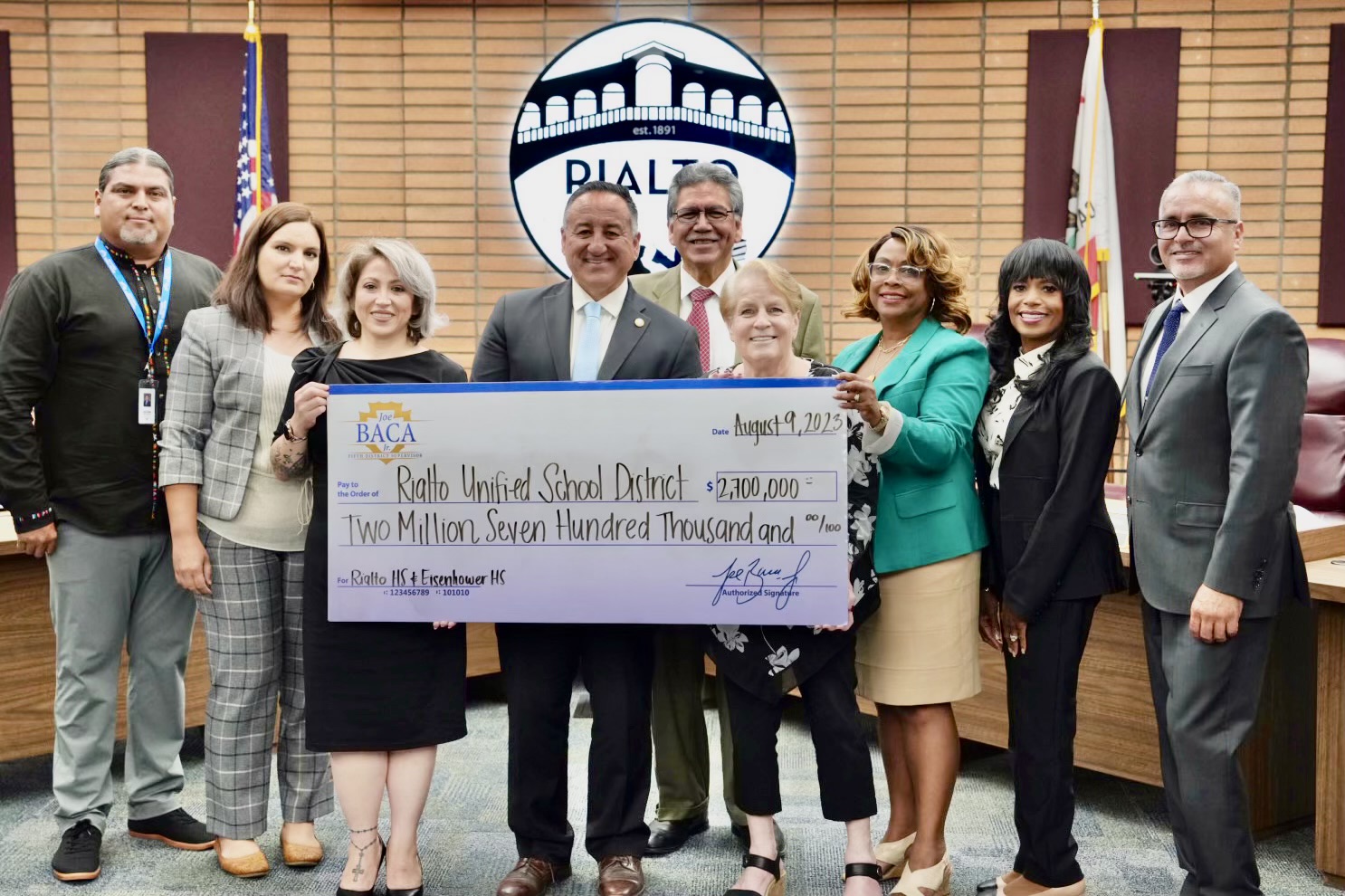 $2.7 Million Allocated to Rialto Unified School District for Baseball ...