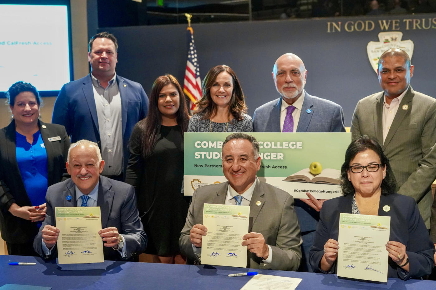 Historic MOU Signed by San Bernardino County, CSUSB, and SBCCD to ...