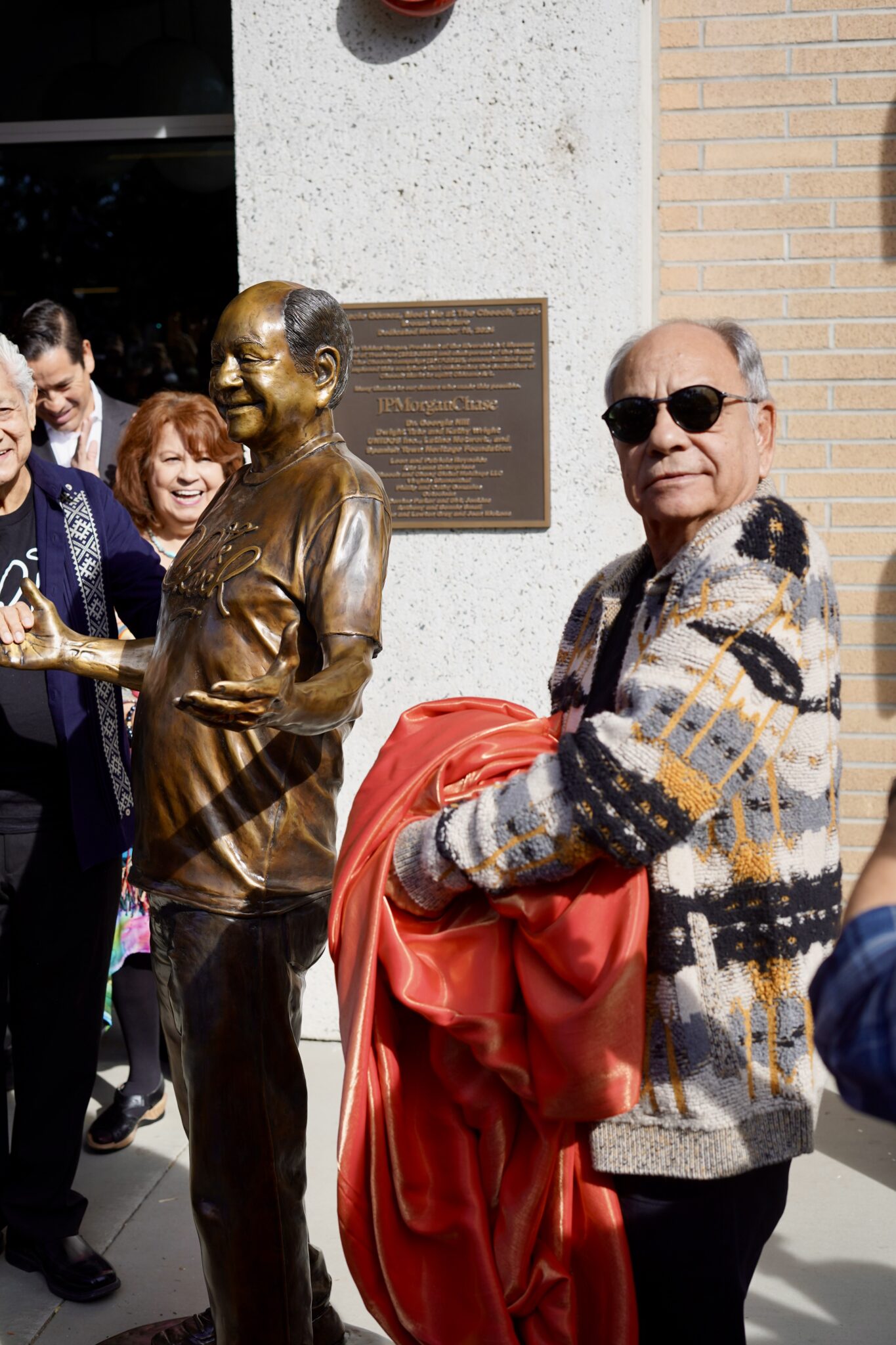 Cheech Marin Unveils Bronze Statue at The Cheech, Jokes His Friends ...