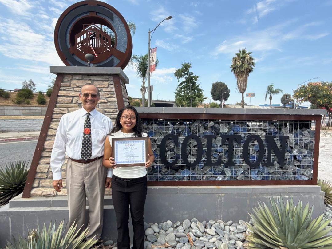 Colton High Senior Ava Diaz Appointed Chair of Colton Youth Council ...